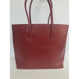 Furla | Bags | Furla Red Leather Tote | Poshmark